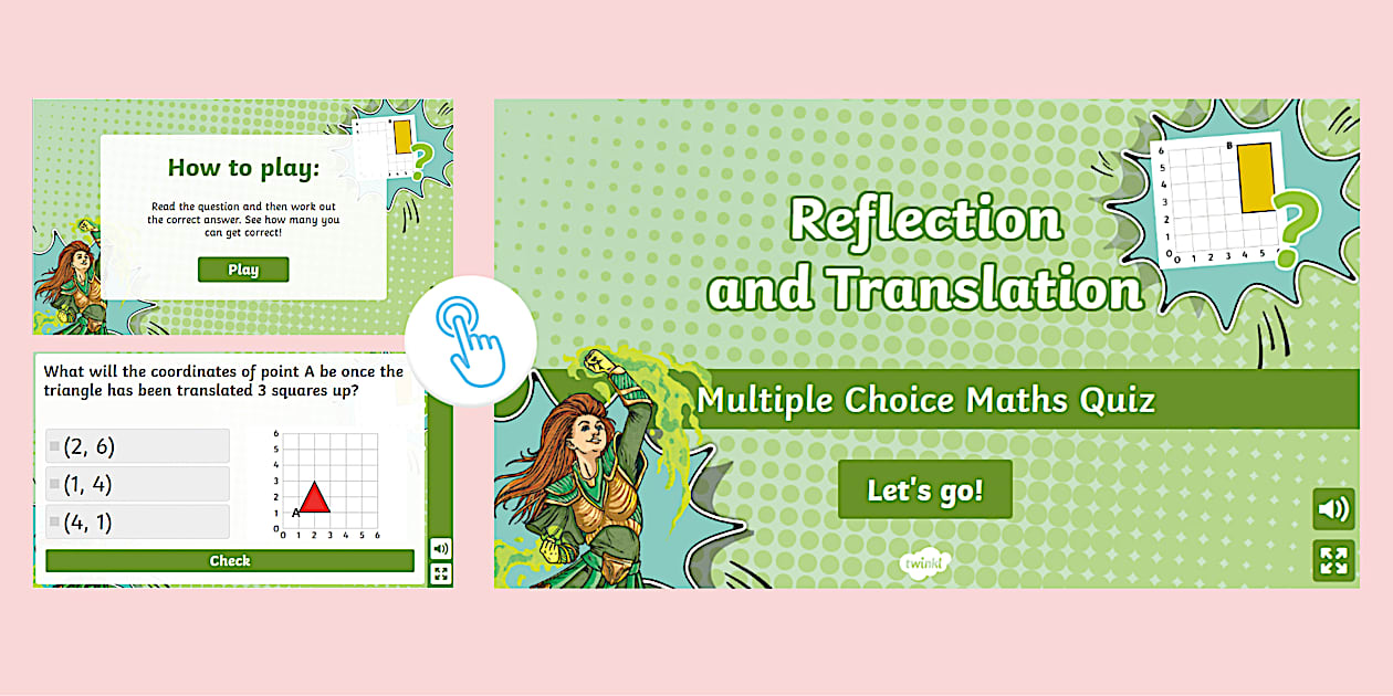 👉 Reflection and Translation Maths Go Game - KS2 Revision