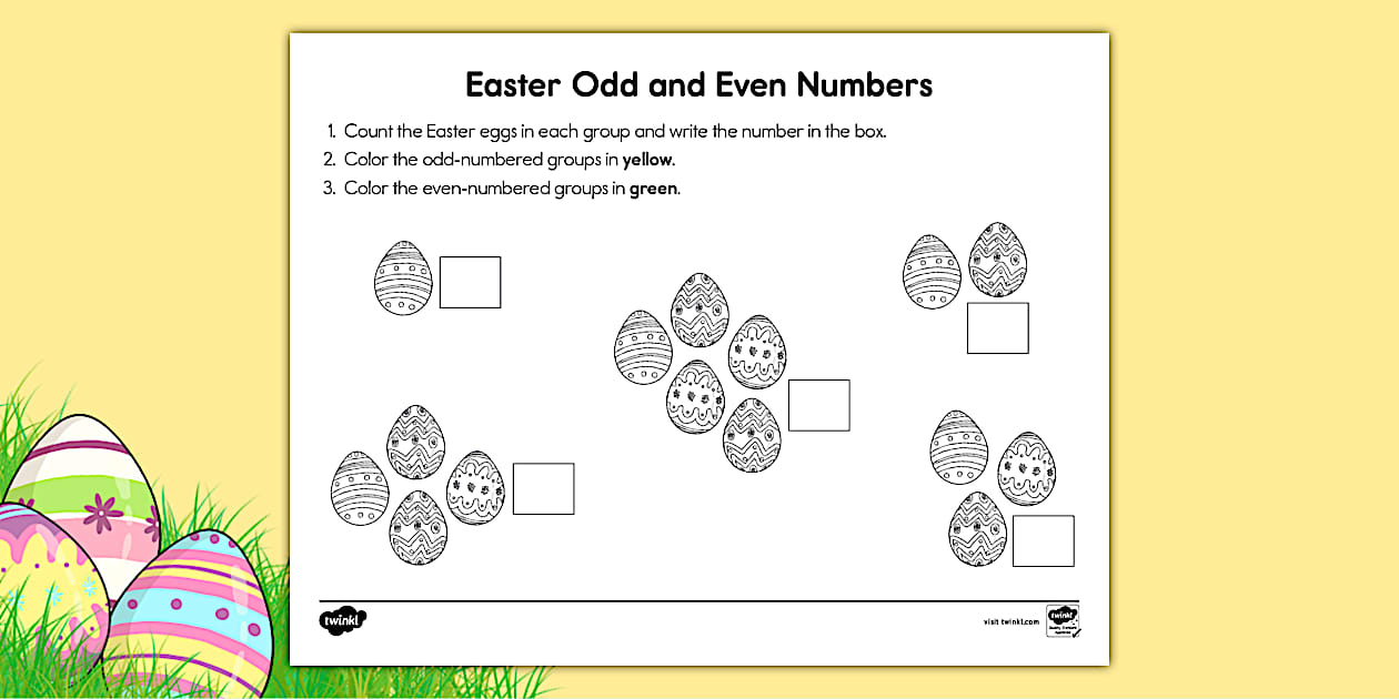 Easter Odd And Even Numbers | Resources | Twinkl USA