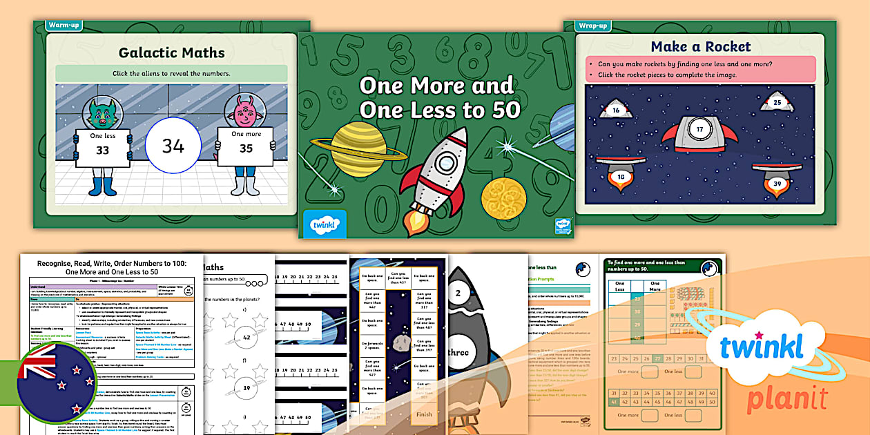 Phase 1 Number: One More and One Less to 50 (teacher made)