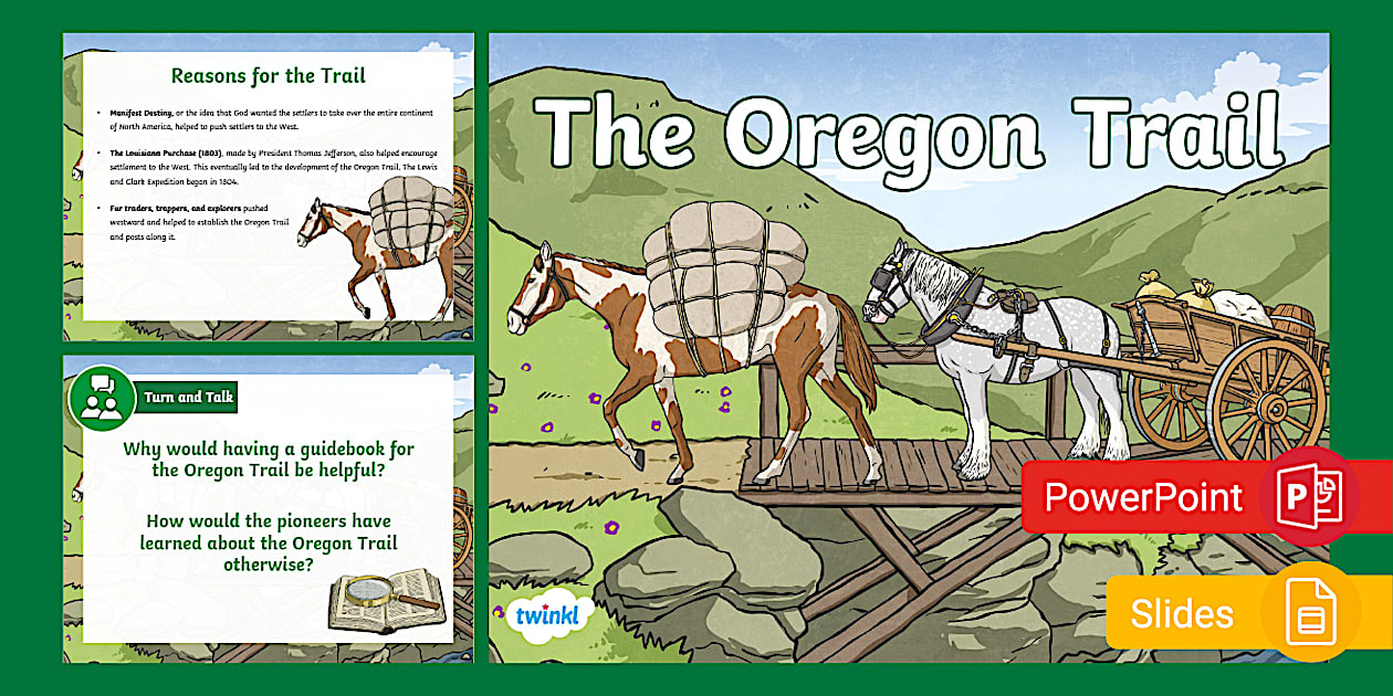 The Oregon Trail PowerPoint & Google Slides for 3rd-5th