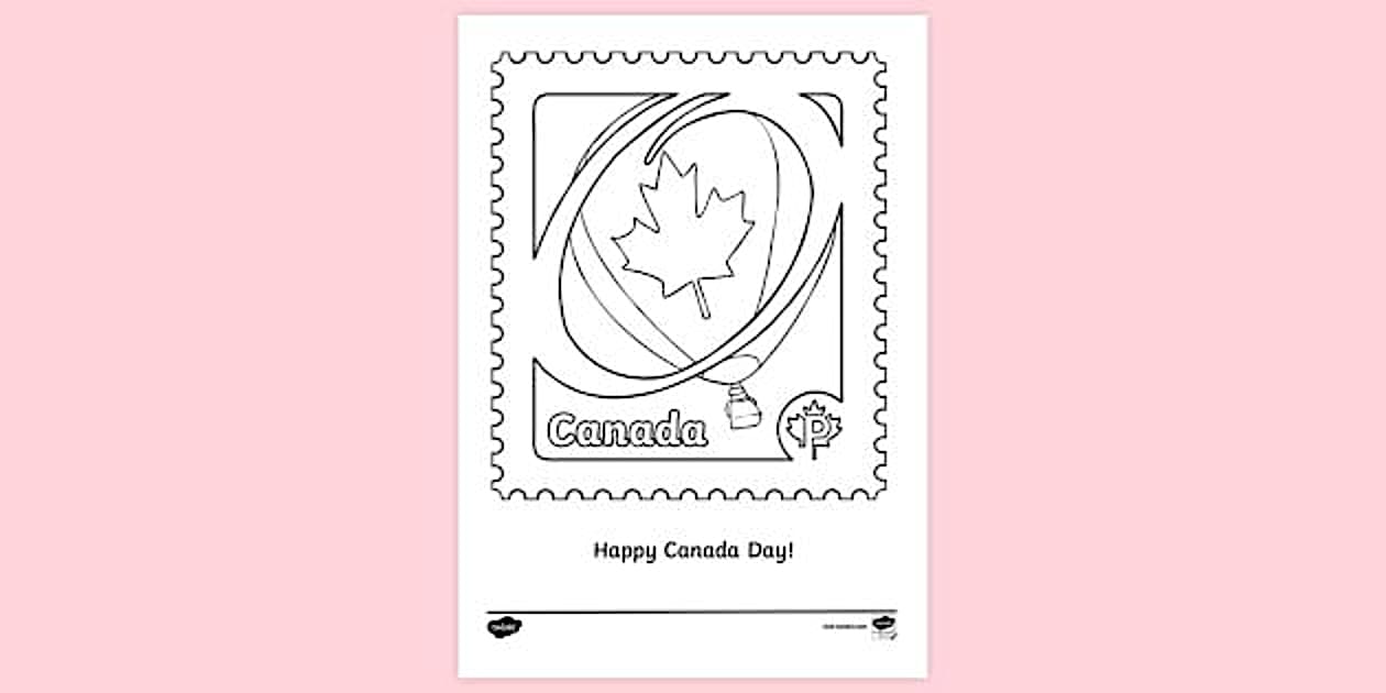Canada Day Colouring Page | Colouring Sheets (teacher made)