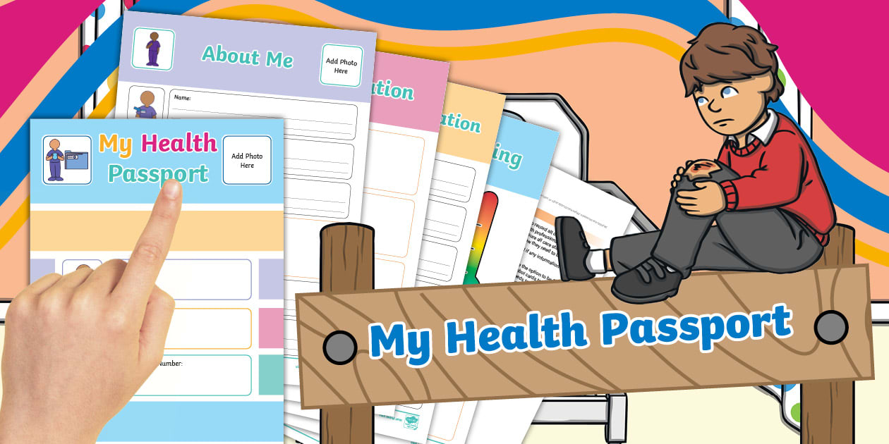 Twinkl Symbols: My Health Passport