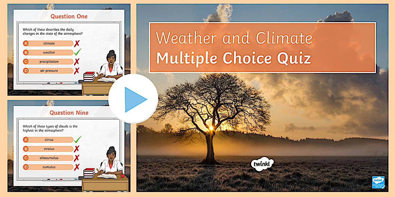 Weather and Climate: Multiple Choice Quiz PowerPoint Game