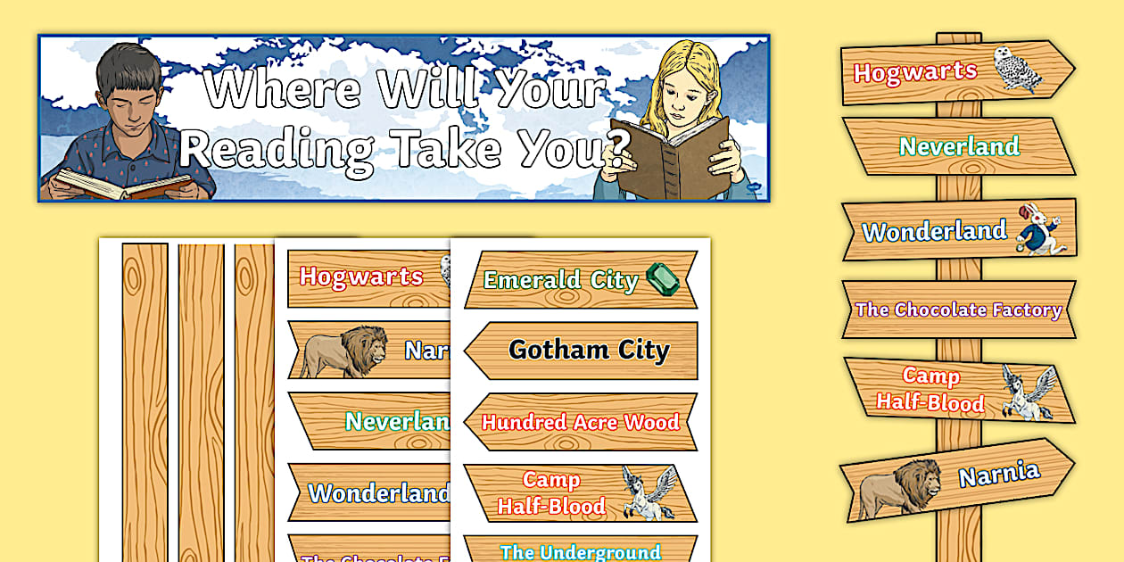 Cursive KS2 Where Will Your Reading Take You? Display Pack