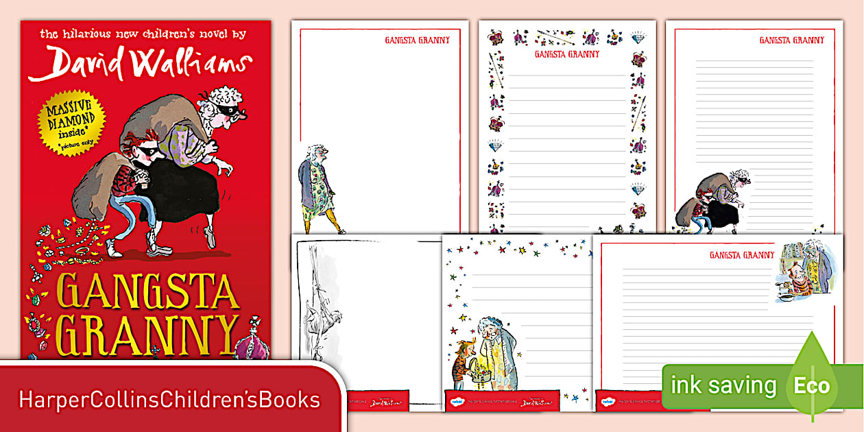 Gangsta Granny Page Borders | Twinkl & Harper Collins