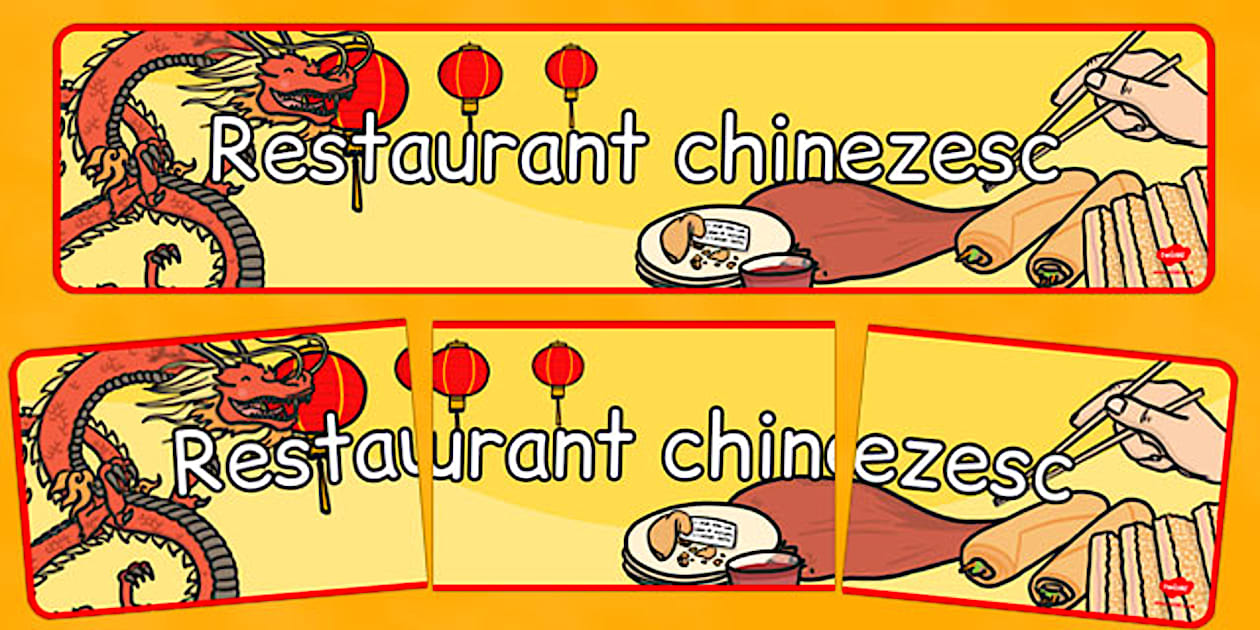Restaurat chinezesc - Banner (Hecho por educadores) - Twinkl