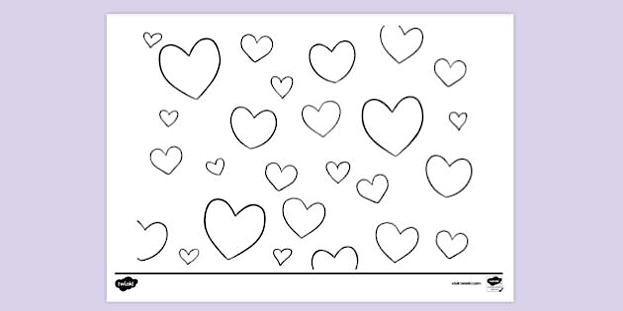 Heart Colouring Page | Colouring Pages (teacher made)