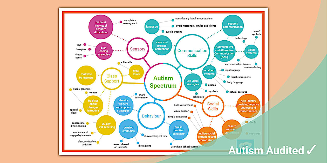 Autism Spectrum Mind Map (Teacher-Made) - Twinkl