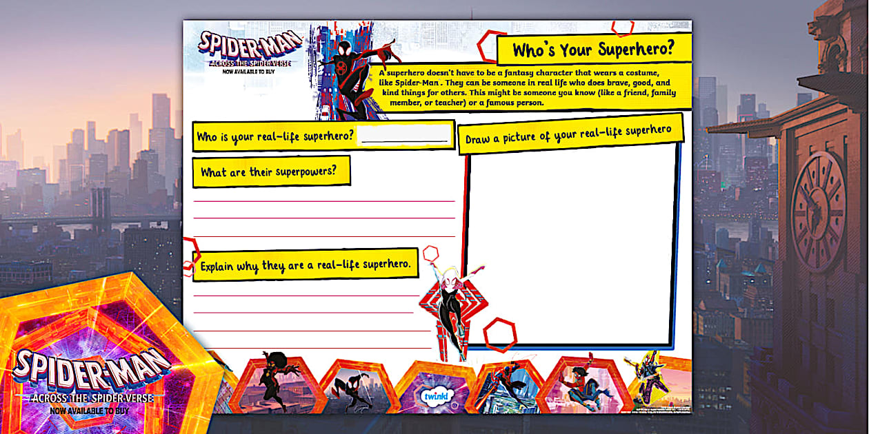FREE! - Spider-Man™: Who's Your Superhero? Worksheet