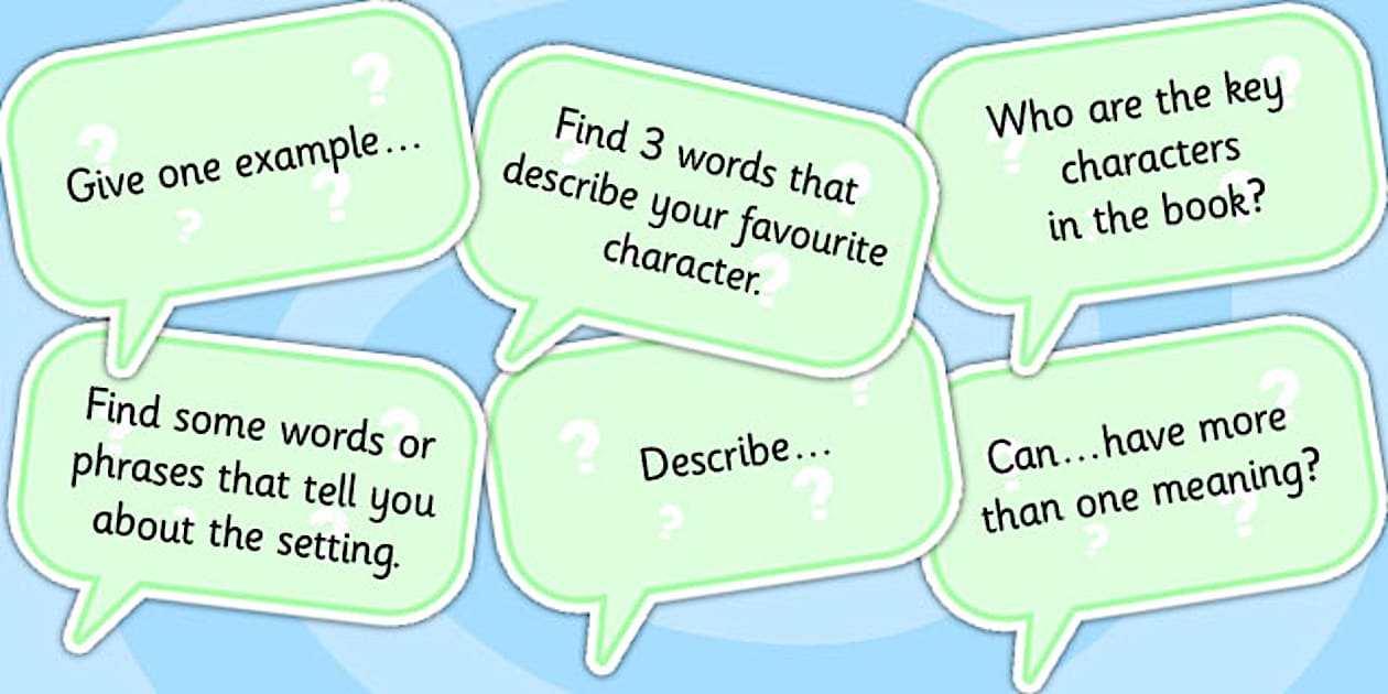Editable AF2 Guided Reading Question Cards (teacher made)