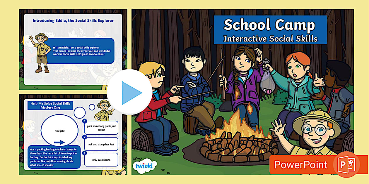 School Camp: Interactive Scenario F-2 PowerPoint - Twinkl