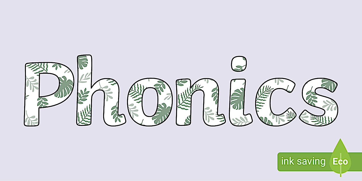 Botanical-Themed Phonics Display Lettering (teacher made)