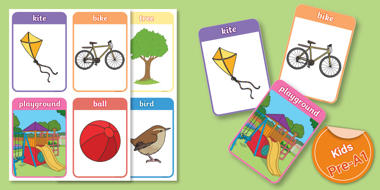 ESL Park Flashcards for Kids (teacher made) - Twinkl