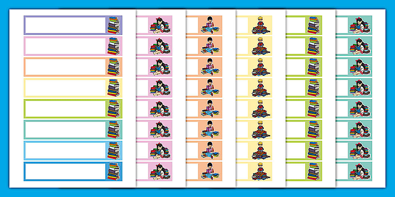 Book-Themed Editable Gratnells Tray Labels (teacher made)