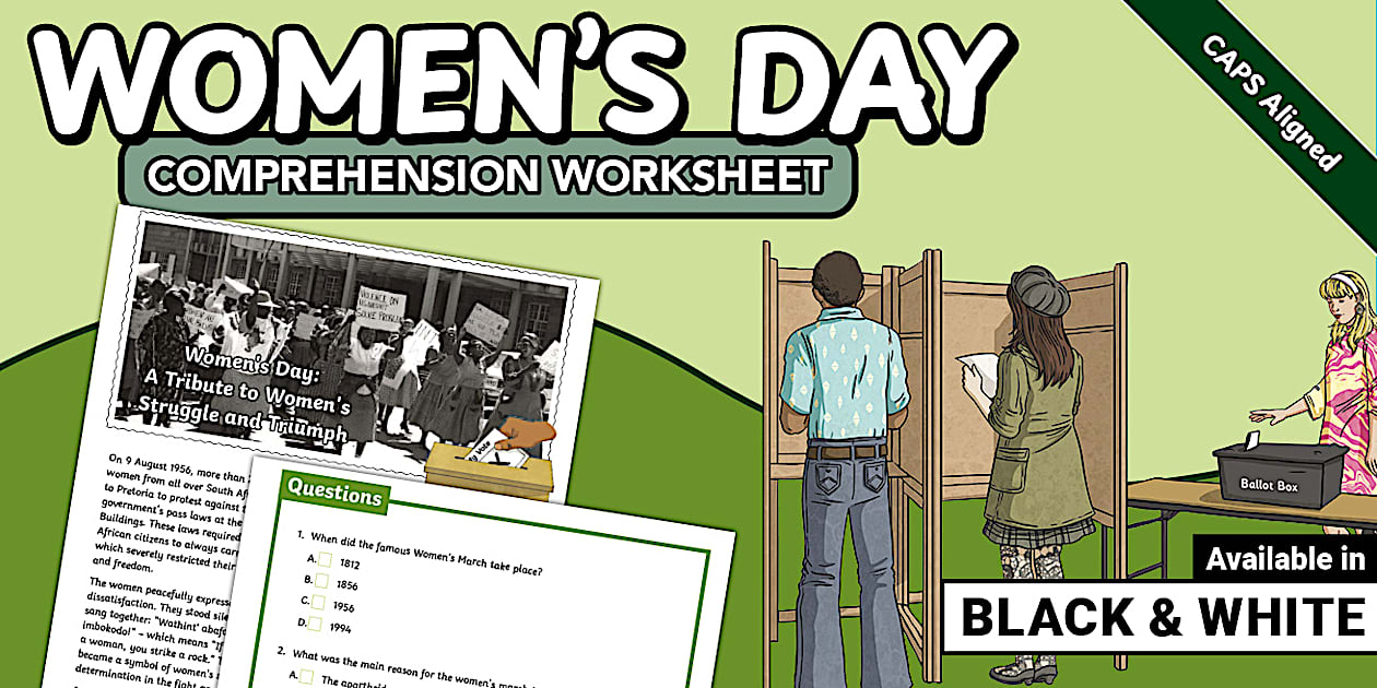 IP History - Women's Day - Comprehension Worksheet