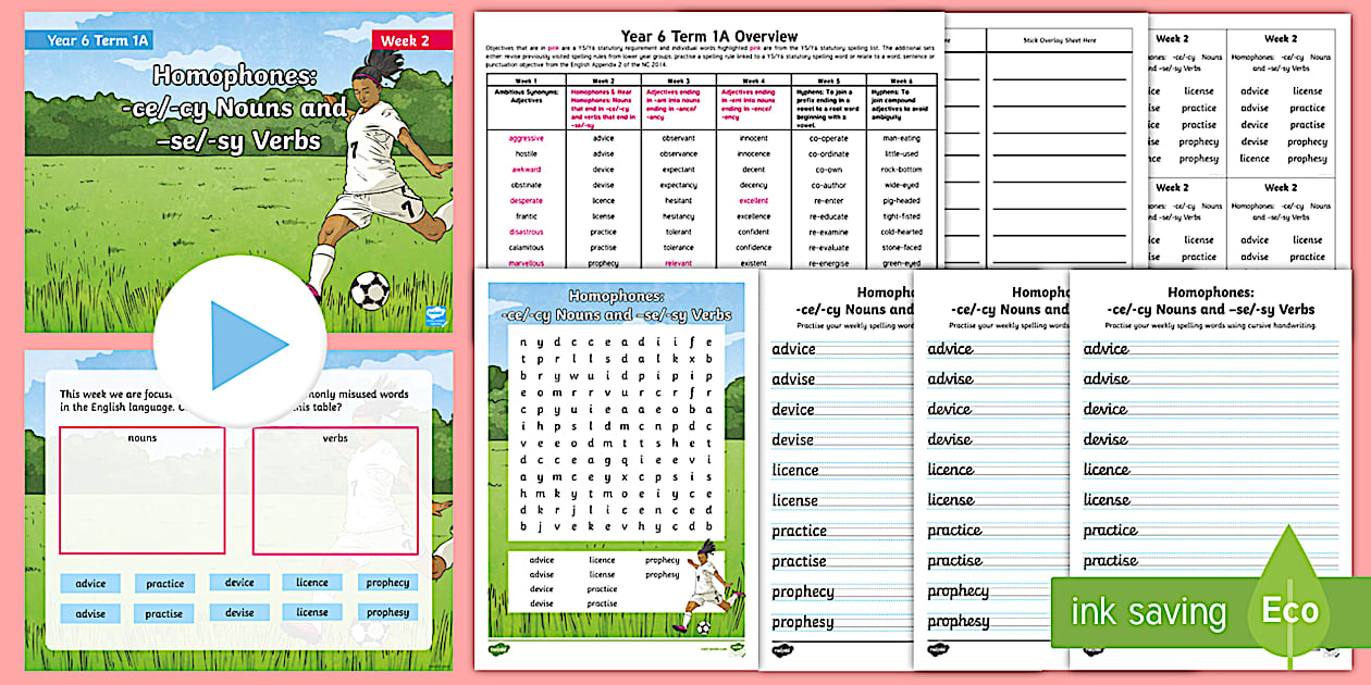 Year 6 Term 1A Week 2 Spelling Pack (teacher made) - Twinkl