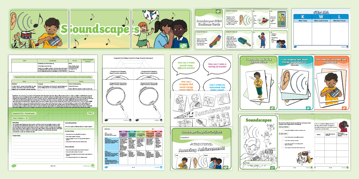STEM IU Yr 2 Soundscapes Display Pack (teacher made)