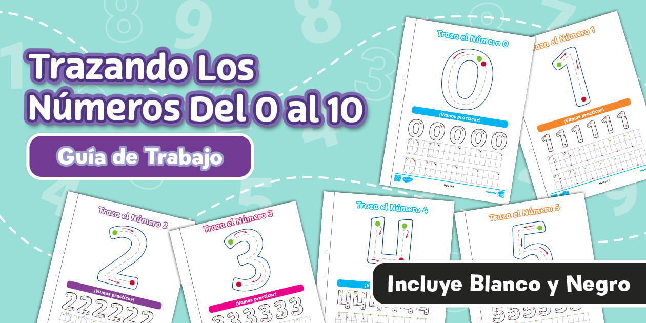 Guía de Trabajo | Números del 0 al 10 | Matemáticas