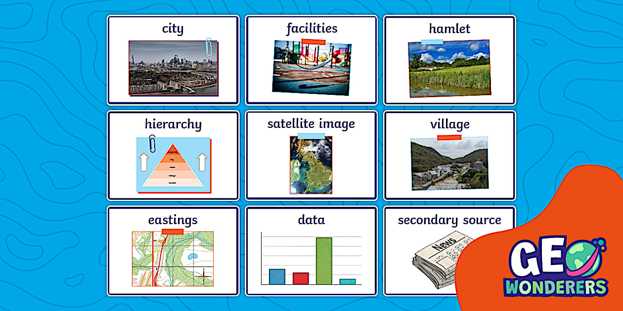 Geo Wonderers LKS2: Settlements Key Vocabulary Cards