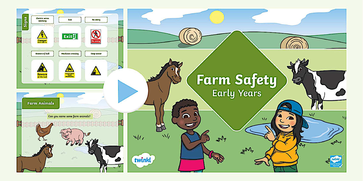 Farm Safety Early Years PowerPoint (teacher made) - Twinkl