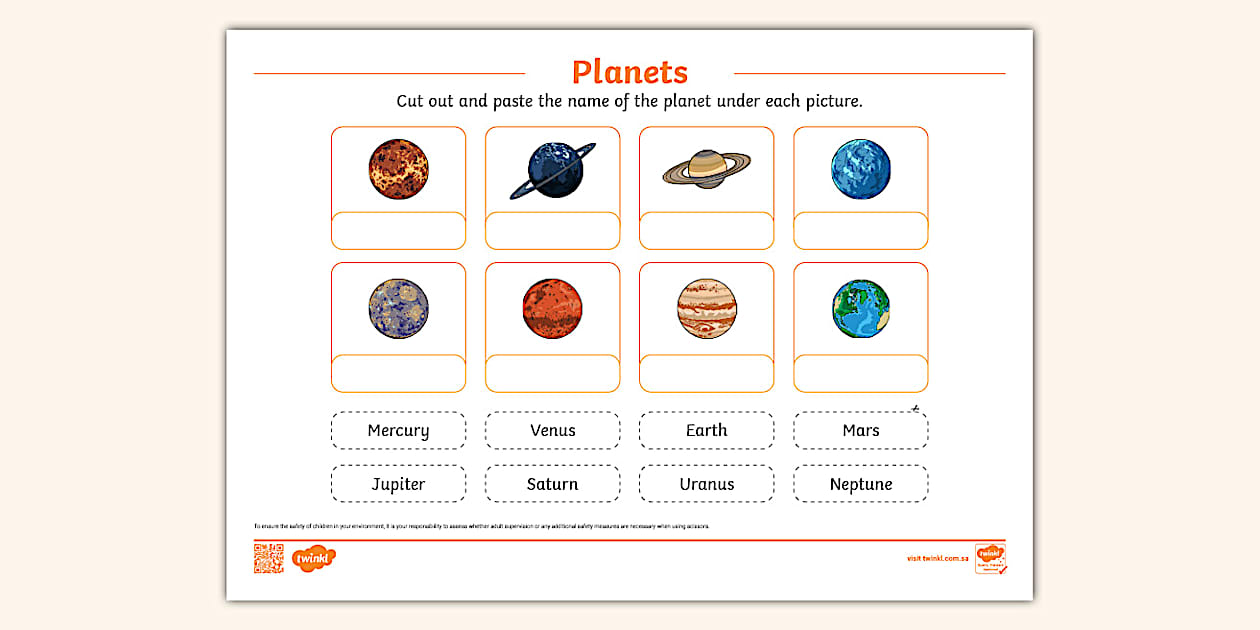 Planets activity (Hecho por educadores) - Twinkl