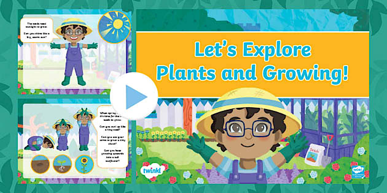 Plants and Growing Role-Play Movement PowerPoint - Twinkl