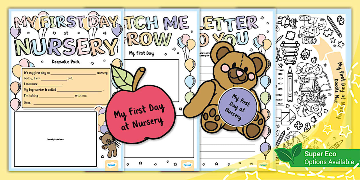 FREE! - My First Day at Nursery Keepsake Pack - Twinkl