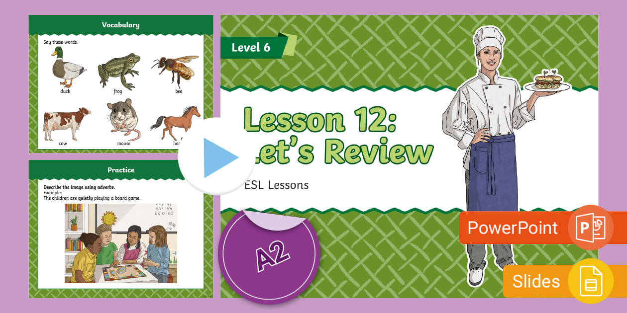 ESL Curriculum Level 6, Lesson 12 (Lehrer gemacht) - Twinkl