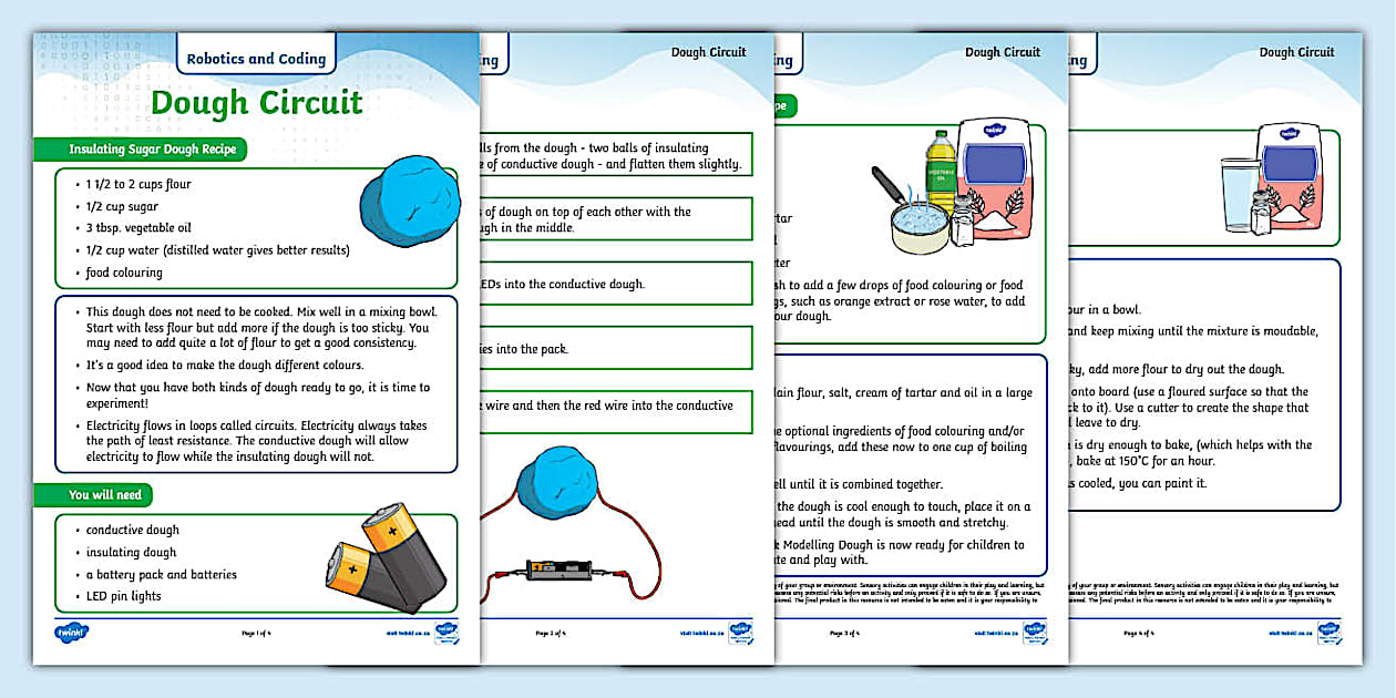 Robotics and Coding: Making a Dough Circuit (Teacher-Made)