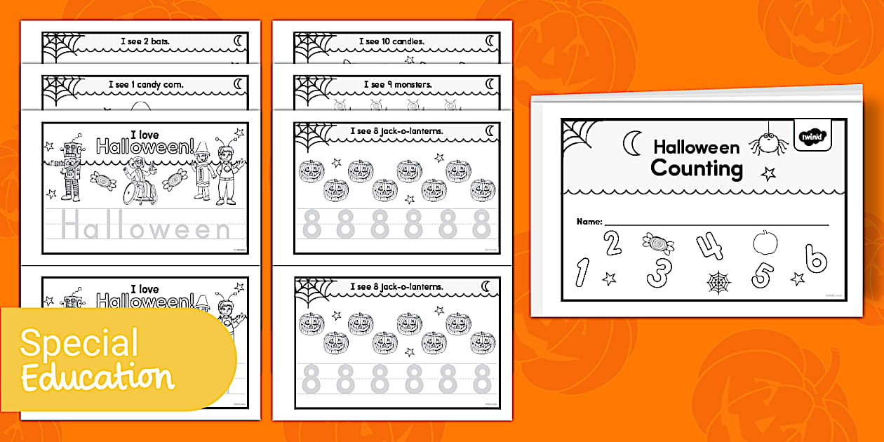 Halloween Counting Booklet (teacher made) - Twinkl