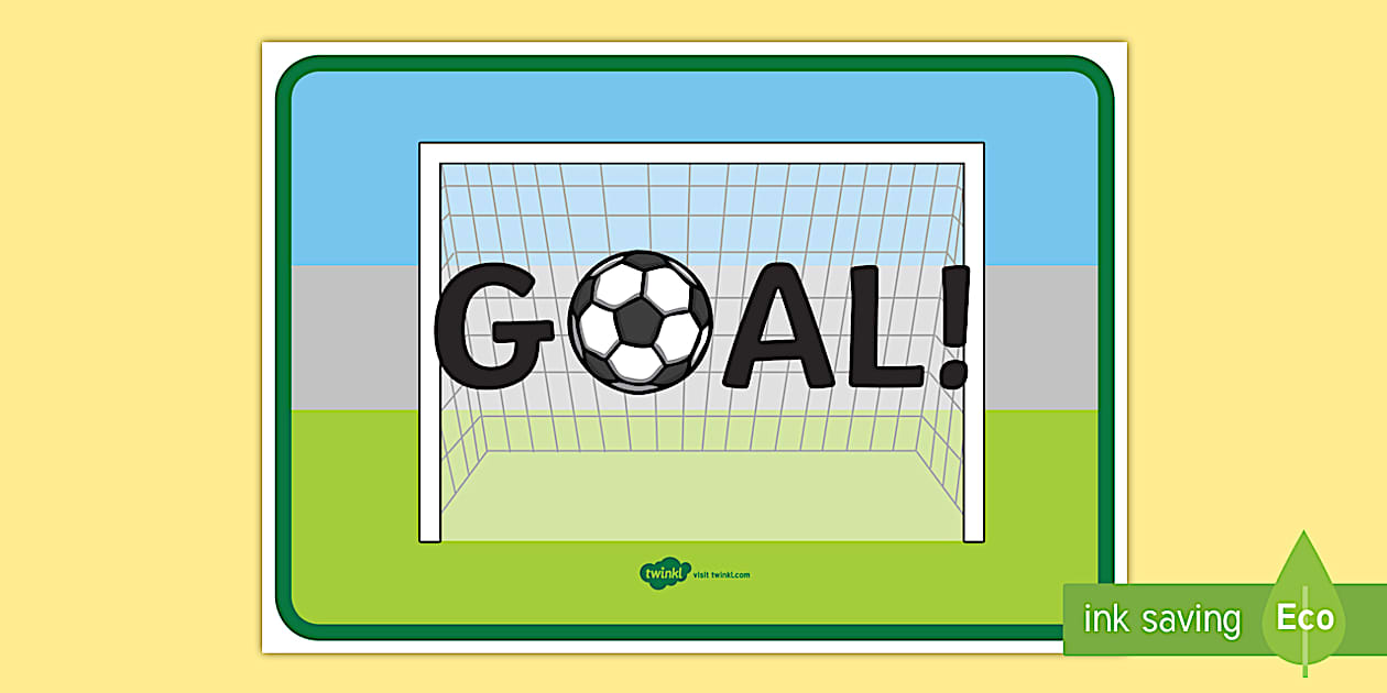 Goal Display Poster (teacher made) - Twinkl