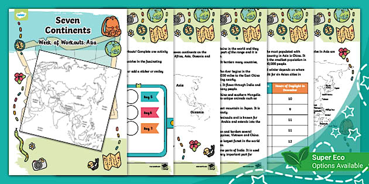 KS1 Asia Week of Workouts | Seven Continents Ages 5-7