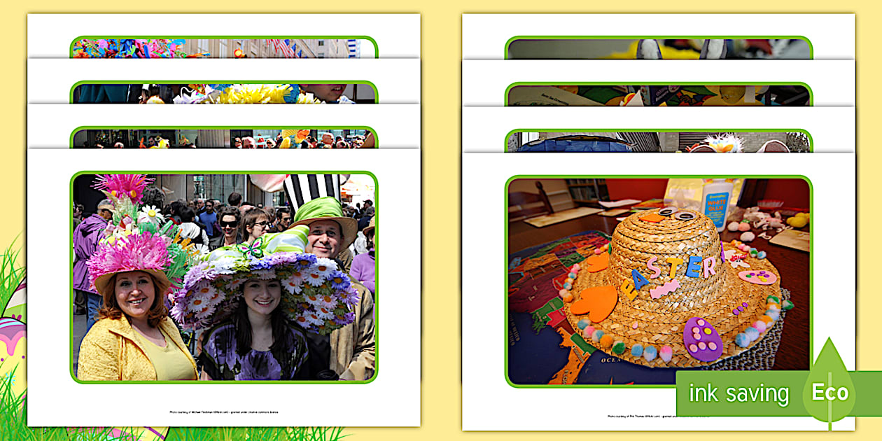 Easter Bonnets Photo Pack (teacher made) - Twinkl