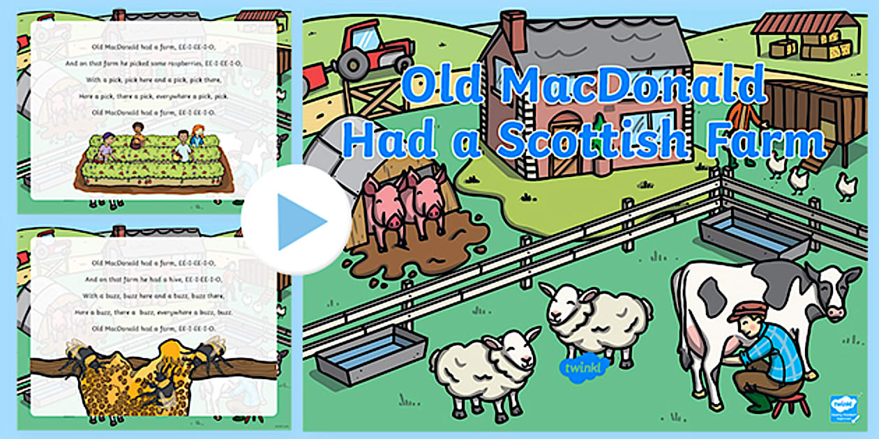 Snack-tember: Old MacDonald Had a Farm Audio PowerPoint
