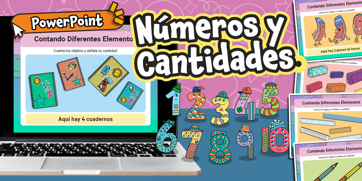 Números | cantidad | kínder | PPT | PowerPoint | matemática