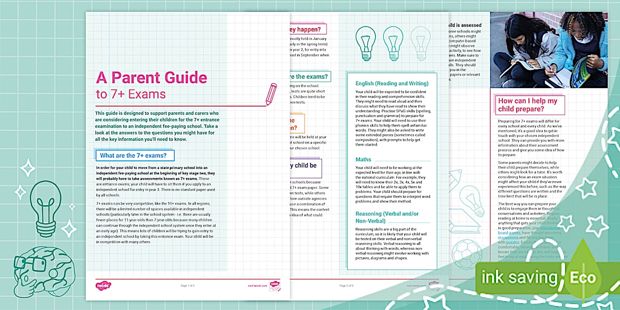 A Parents Guide to the 7 Plus Exam | Twinkl Parents - Twinkl