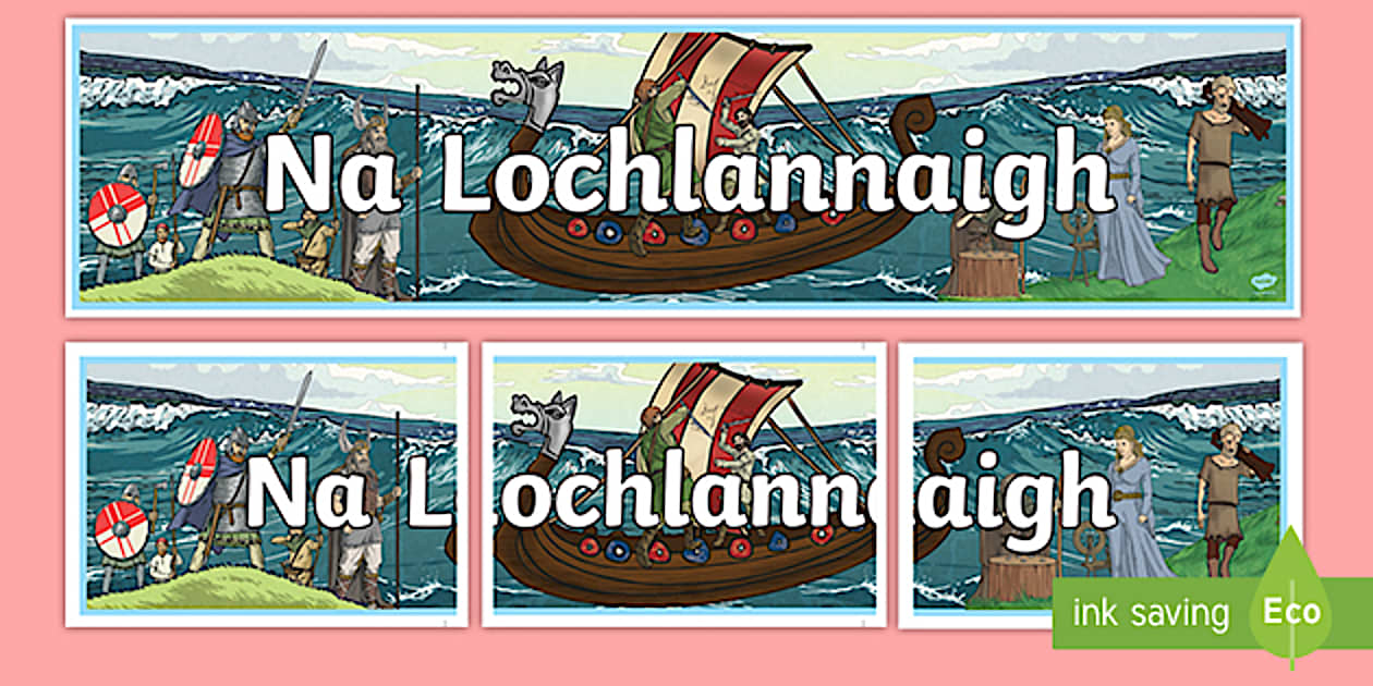 Vikings Banner Gaeilge