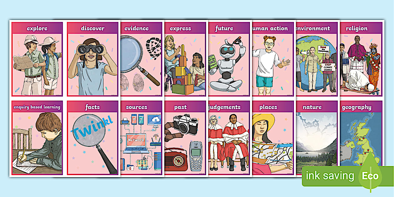 Humanities Display Vocabulary Cards - CfW (teacher made)