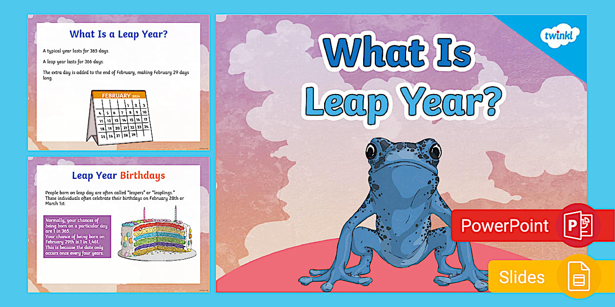 What Is Leap Year? PowerPoint & Google Slides for 3rd-5th Grade