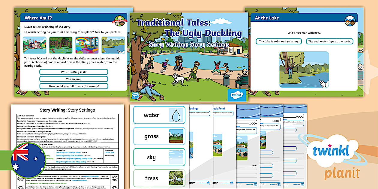 Foundation Writing The Ugly Duckling Story Writing Lesson 2