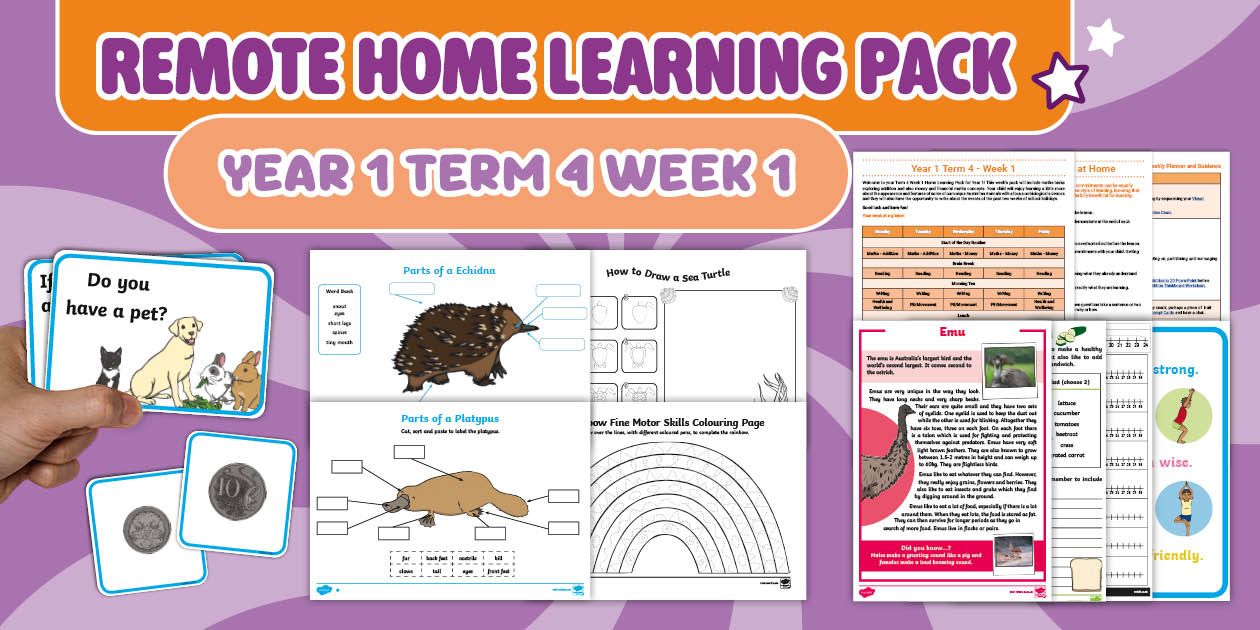 Year 1 Term 4 Week 1 Home Learning Pack | Twinkl