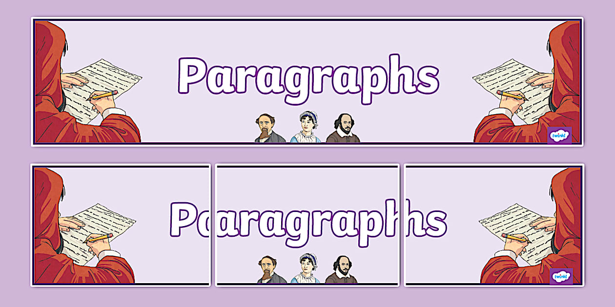 Paragraphs Display Banner (teacher made) - Twinkl