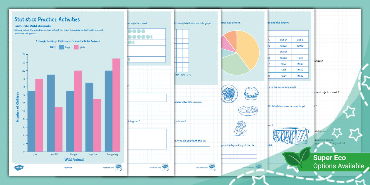 Statistics: Practice Activities (Ages 10 - 11) - Twinkl