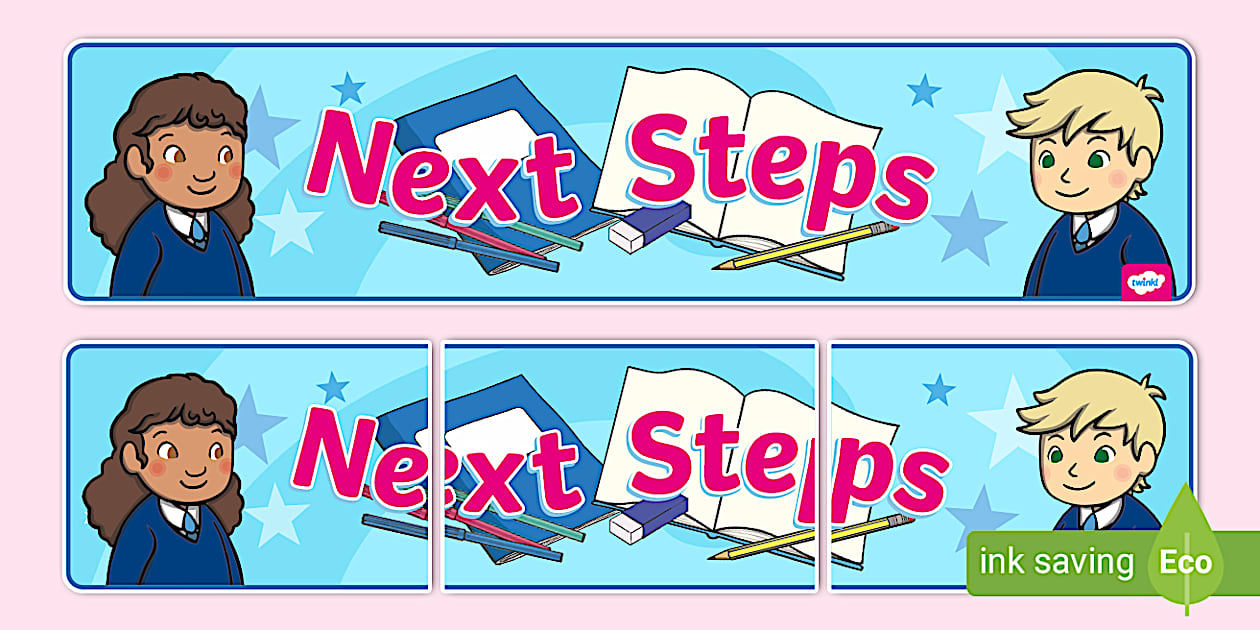 Next Steps Display Banner, Targets Display (teacher made)