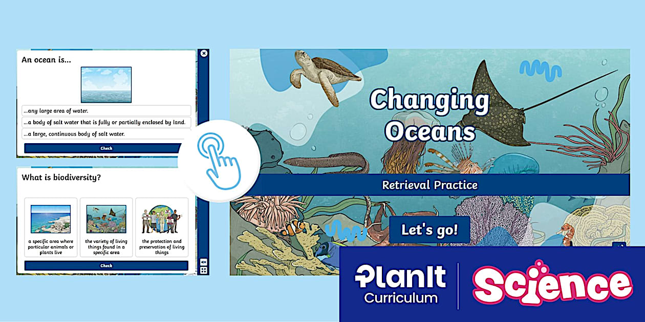 Y5 Changing Oceans: Interactive Knowledge Organiser Quiz