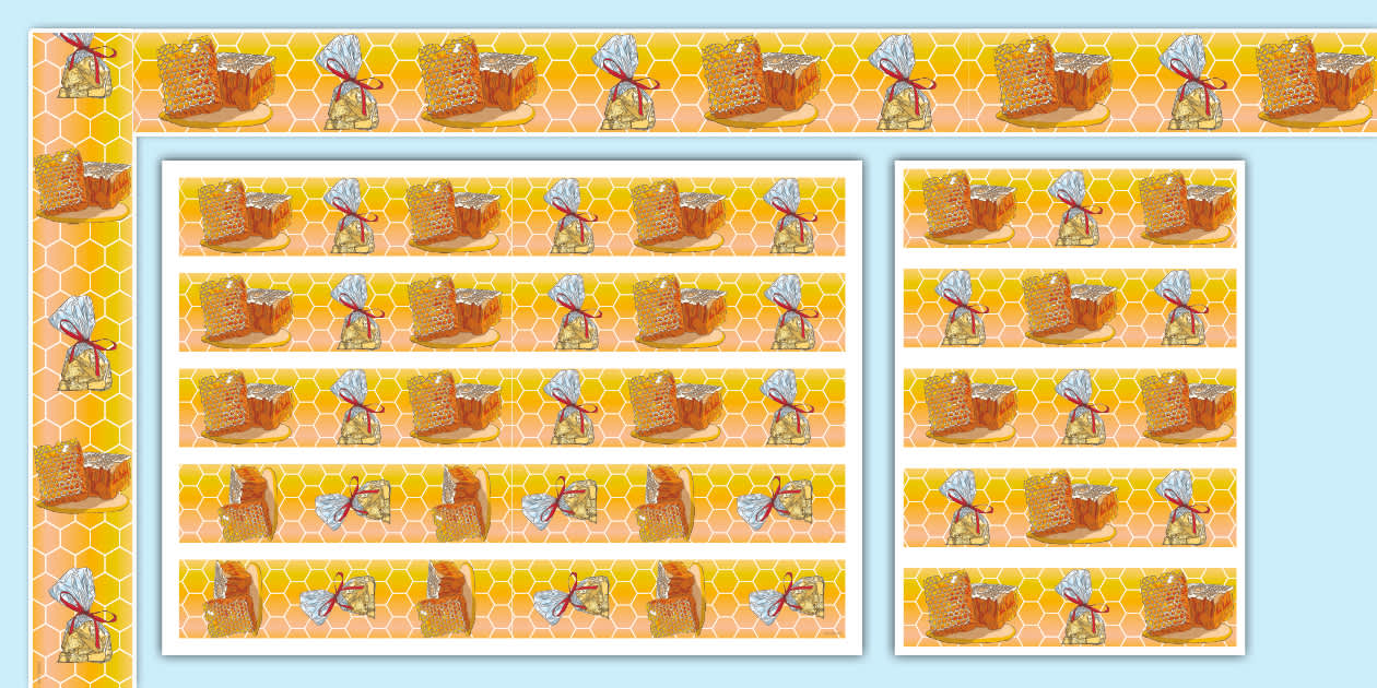 Honeycomb Display Border (Hecho por educadores) - Twinkl