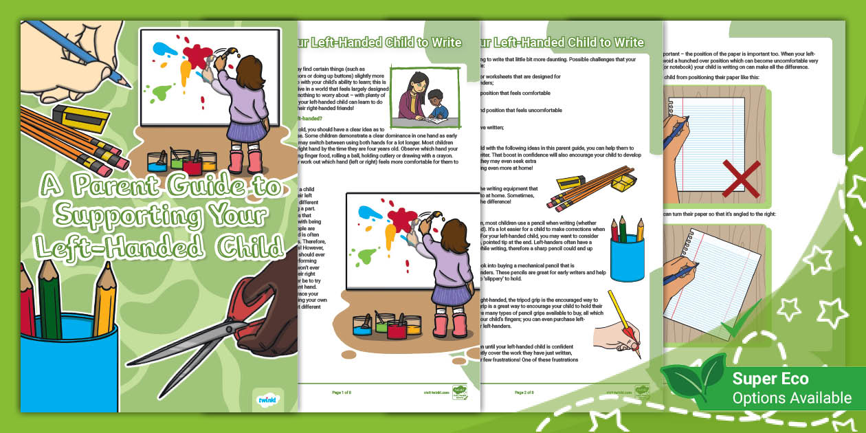 A Parent Guide to Supporting Your Left-Handed Child - Twinkl