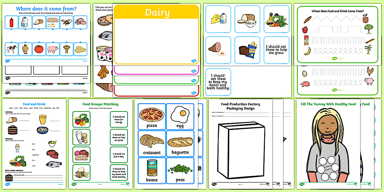 Top Ten Food Activity Pack (teacher made) - Twinkl