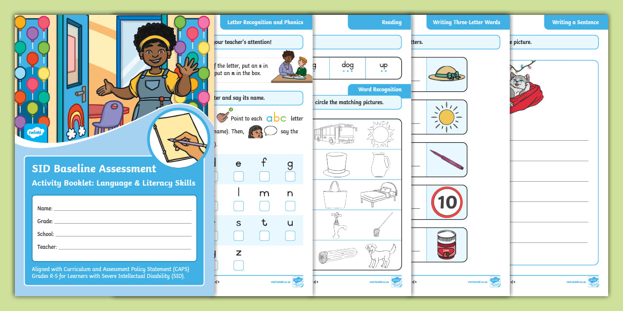 SID Baseline Assessment: Language & Literacy Skills Booklet