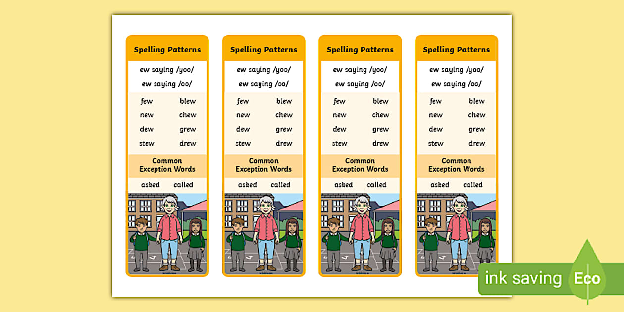Level 5 Week 13 Spelling Bookmarks (teacher made) - Twinkl